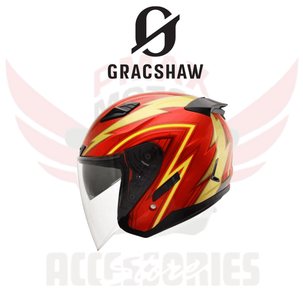 GRACSHAW HELMET THE FLASH LIMITED EDITION - Pmax Motor Malaysia