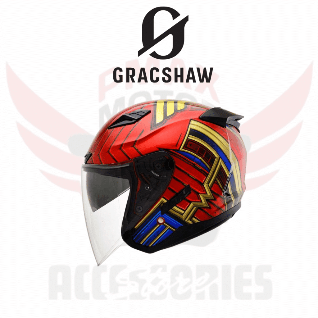 GRACSHAW HELMET WONDER WOMAN LIMITED EDITION - Pmax Motor Malaysia